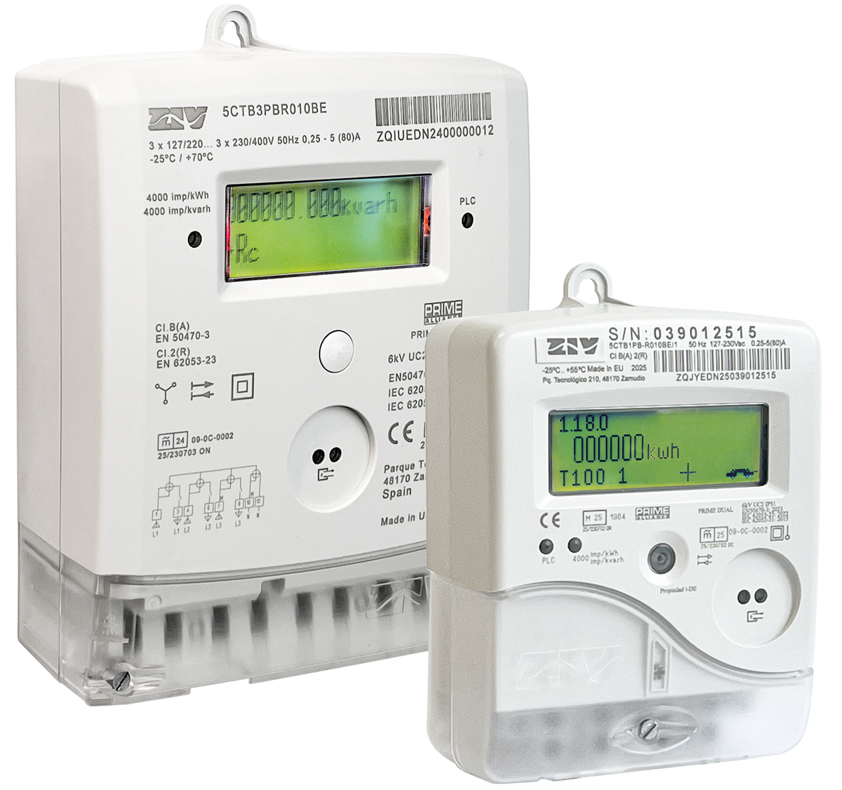 1ph & 3ph PLC Meters · Dual Stack PRIME 1.3 & 1.4 | 5CTB-1/3 - ZIV